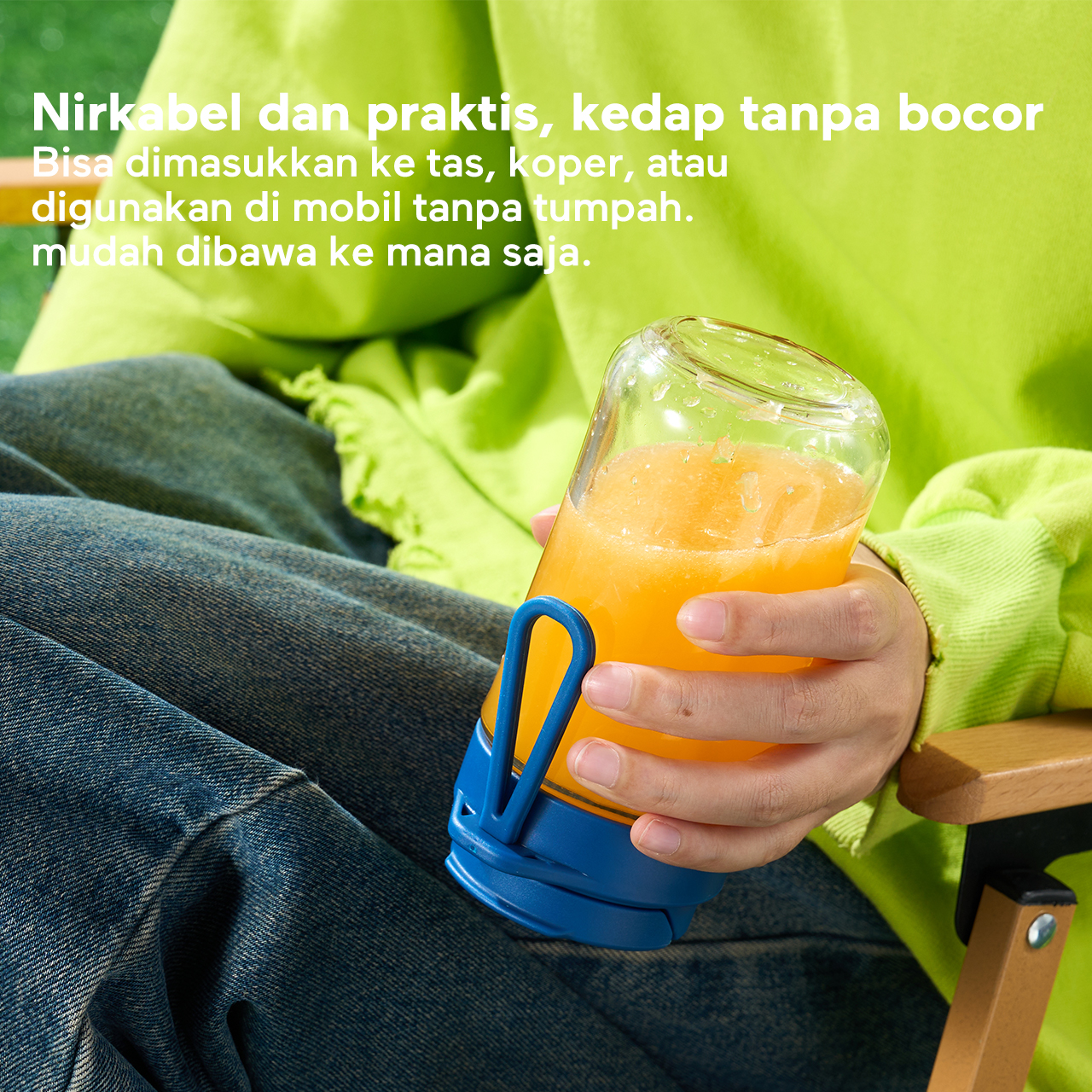 Jual ecentio Blender Mini Portable Juicer kaca gelas Chopper kecil ...