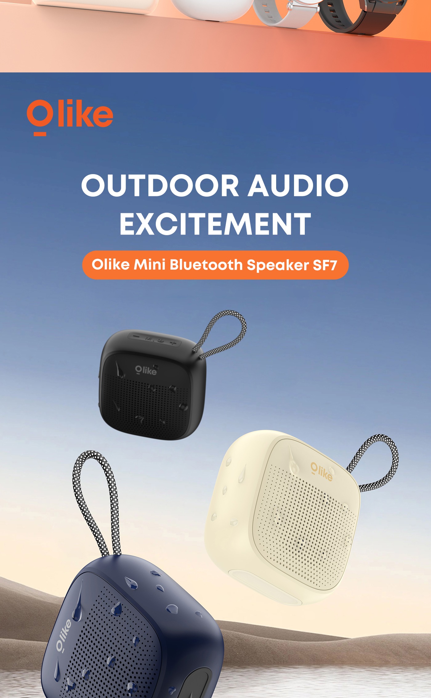 Jual OLIKE Speaker Bluetooth Mini Wireless Outdoor SF7 Sound Bass Max ...