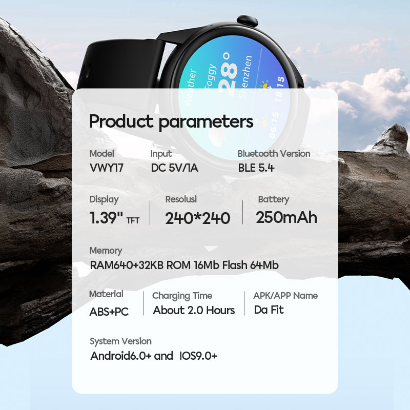 Jual [NEW] VIVAN Smart Watch TFT Screen 100+ Sports Mode Health ...