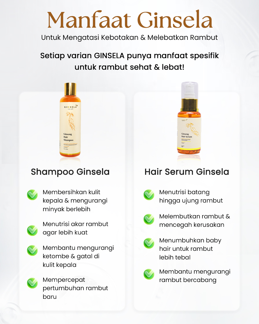 Jual Ginsela Serum Herbal Rambut Untuk Atasi Rontok Dan Menutrisi Akar ...