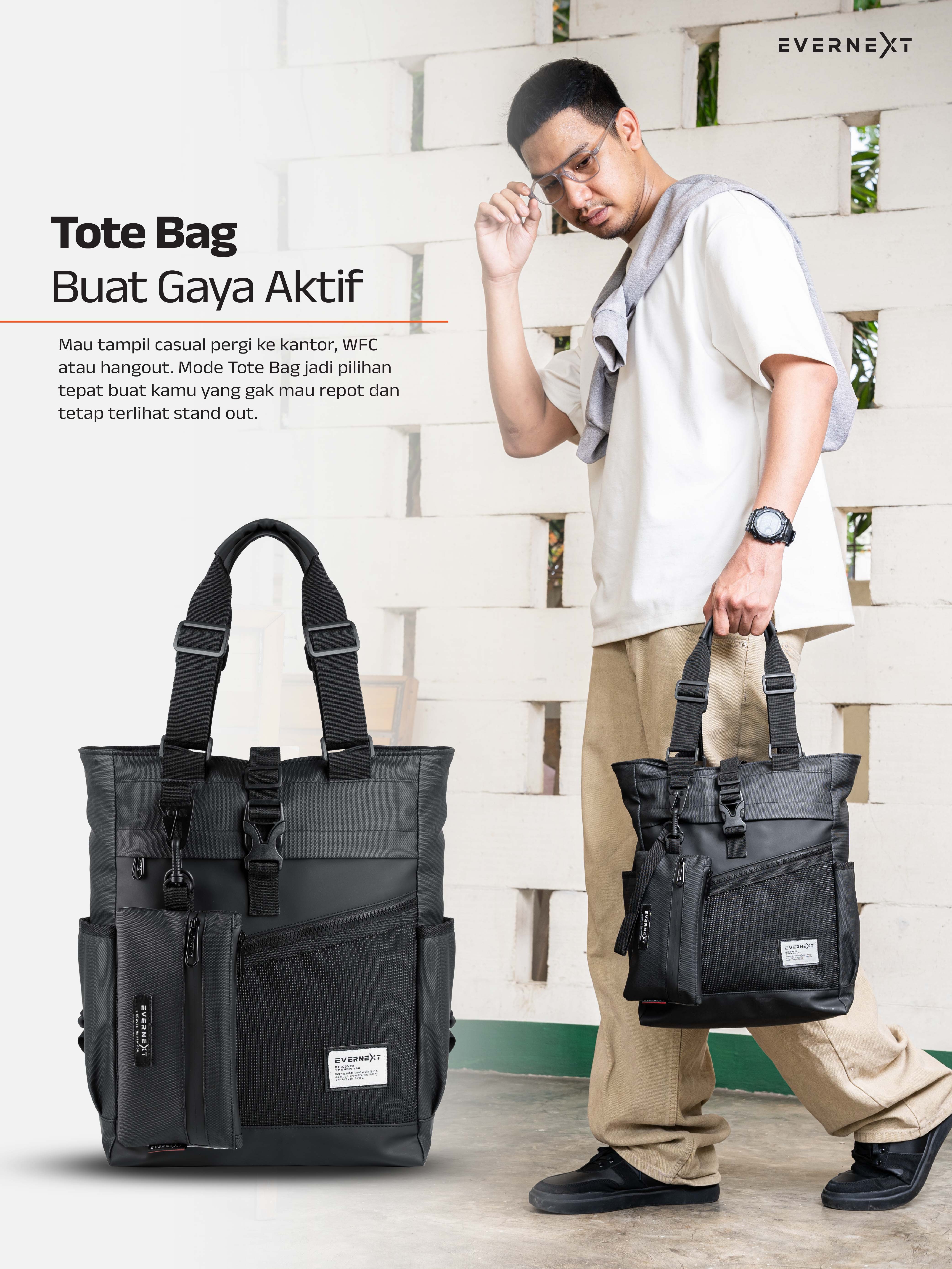 Jual Evernext - Totte Bag Laptop Waterproof Tas Ransel Laptop Anti Air ...