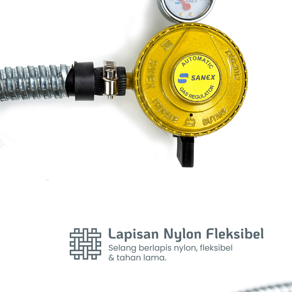 Jual SANEX Selang Regulator Gas 1.8 Meter SN-R181 | Shopee Indonesia