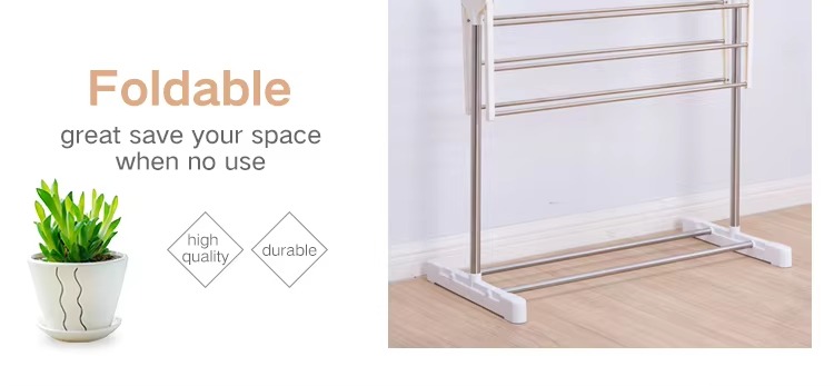 Jual Rak Jemuran Handuk Portable Gantungan Handuk Lipat Serbaguna Rak ...