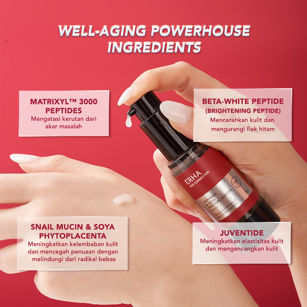 Jual ERHA Age Corrector Serum Peptides & Soya Phytoplacenta for Well ...