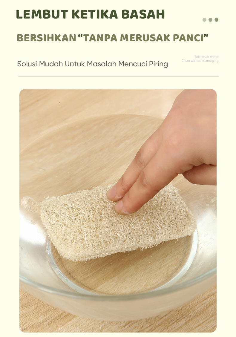 Jual ZOLELE Sabut Cuci Piring Spons Loofah Sponge Jaring Oyong Gambas ...