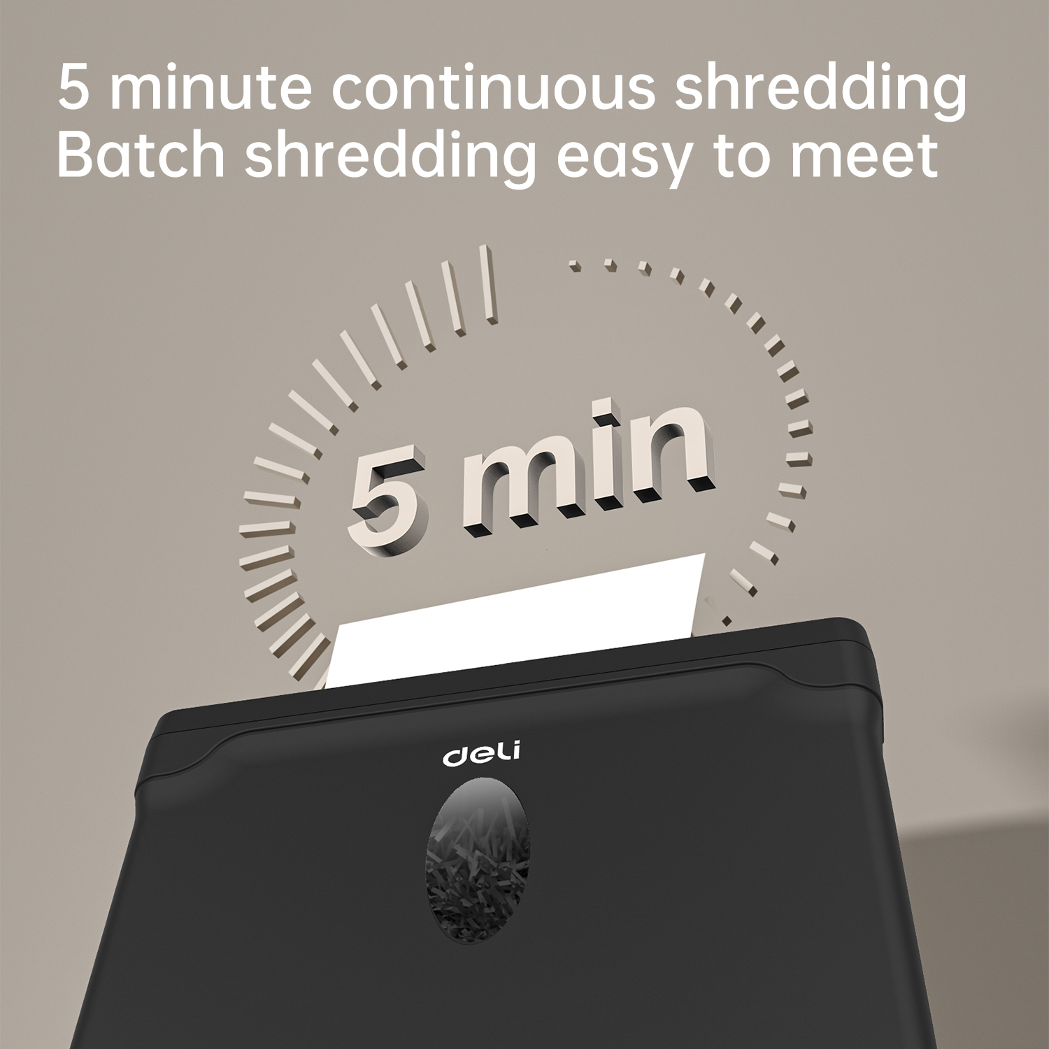 Jual Deli Mesin Penghancur Kertas / Paper Shredder 5 Lembar 5 Menit Non ...