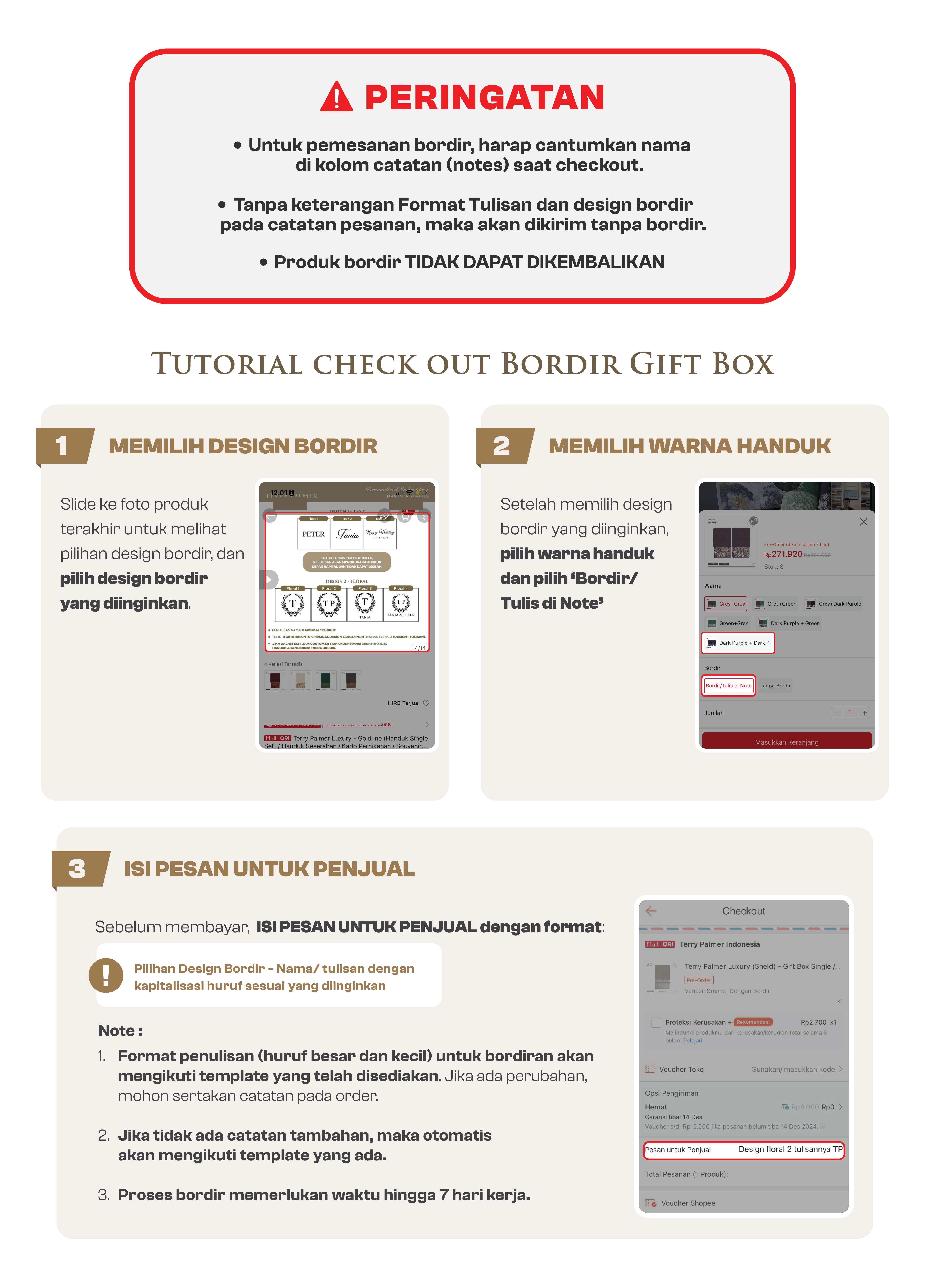 Jual Terry Palmer Luxury - Zea (Handuk Single Set) / Handuk Seserahan ...