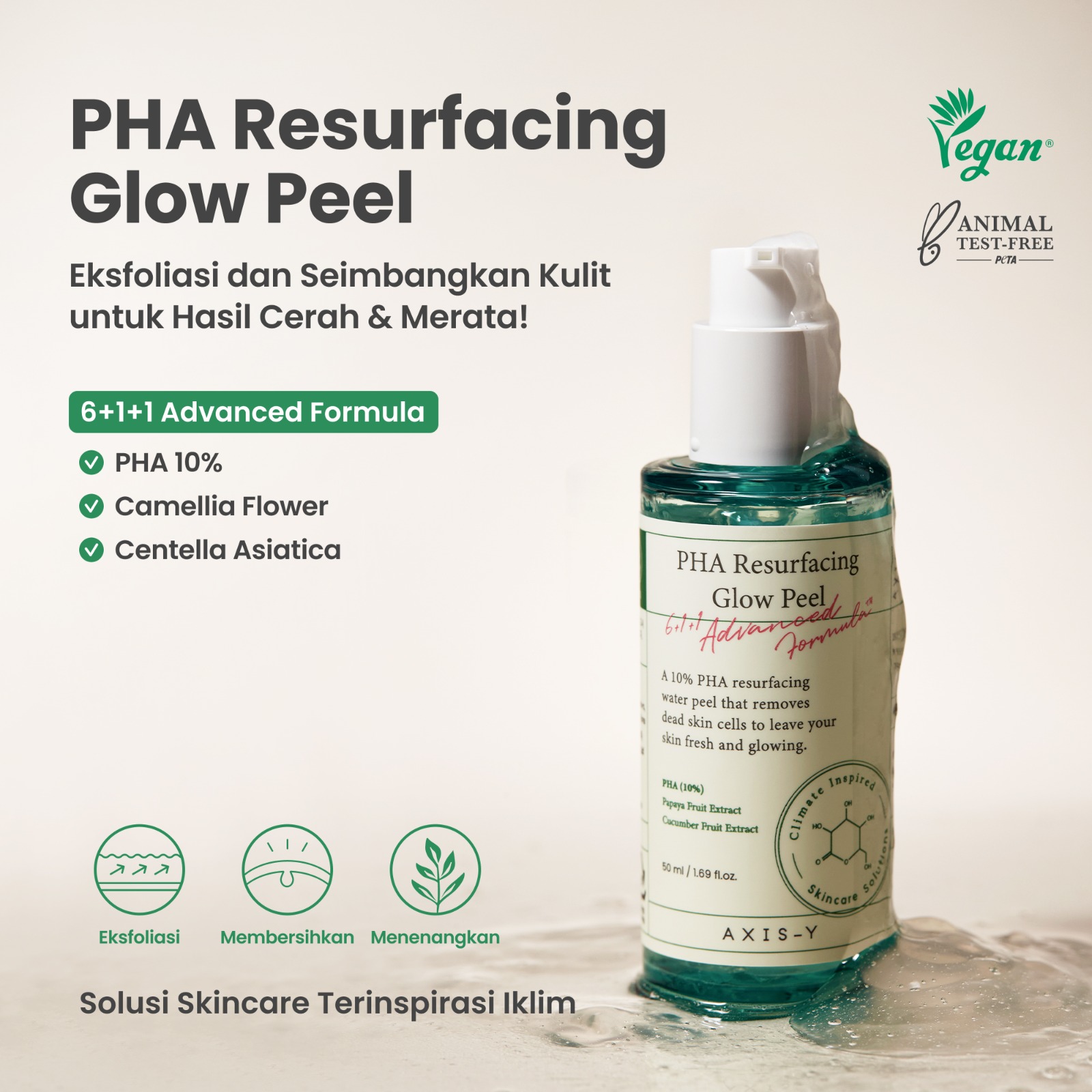 Jual AXIS-Y PHA 10% Resurfacing Glow Peel | Membersihkan Pori-pori dan ...