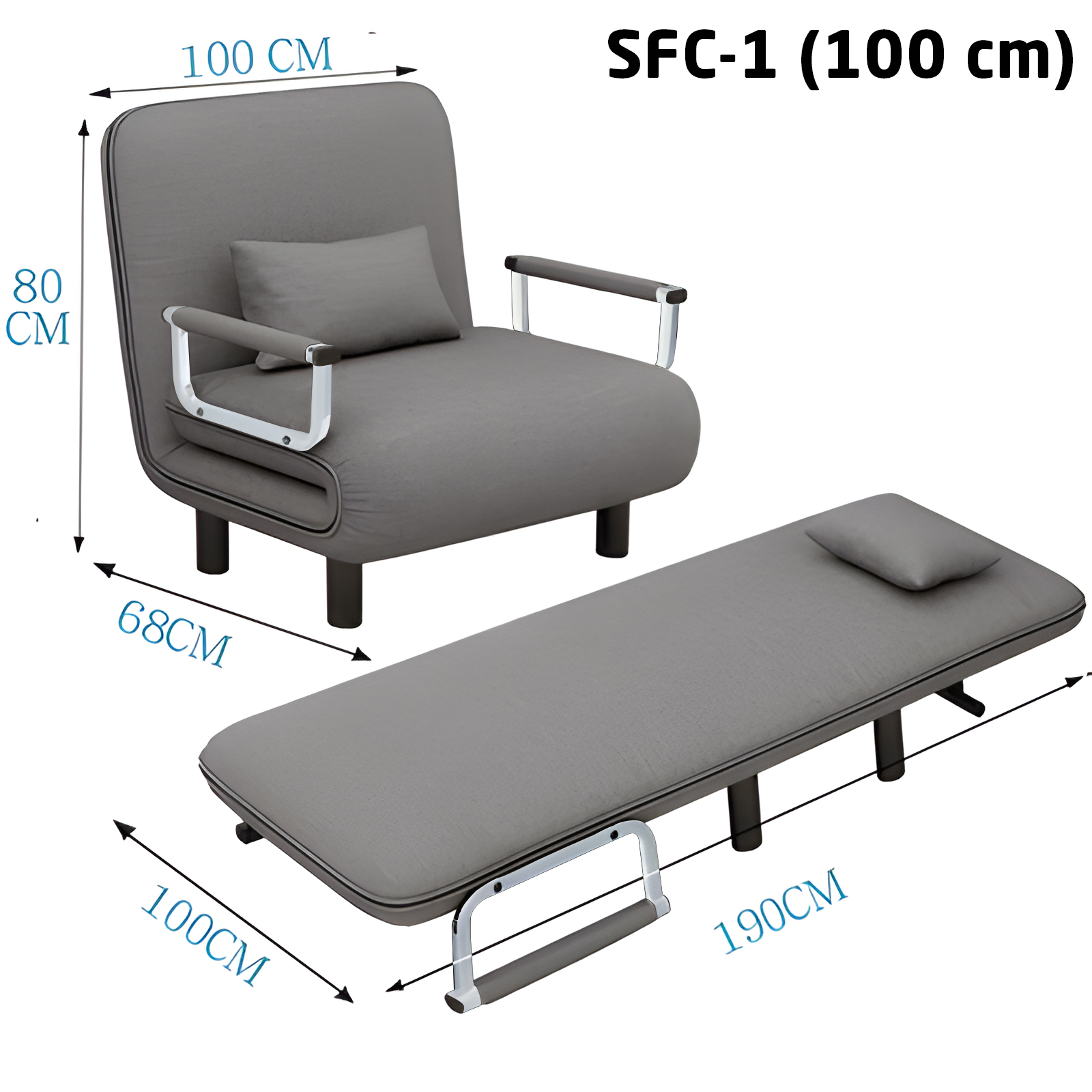 Jual KUKAHOME Sofa Bed Lipat Tempat Duduk Multifungsi Sofa Tidur 2In1 ...