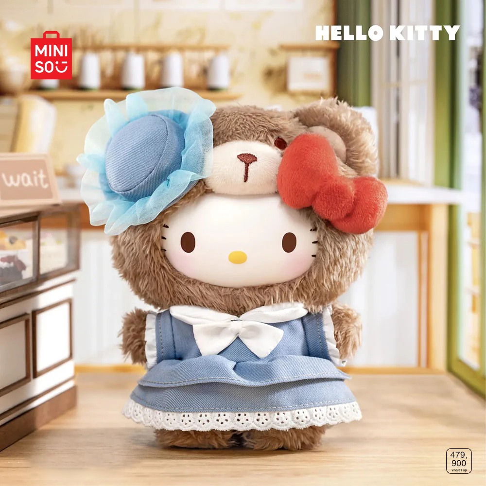 Jual Miniso X Sanrio Family British Afternoon Tea Vinyl Face Plush Key ...