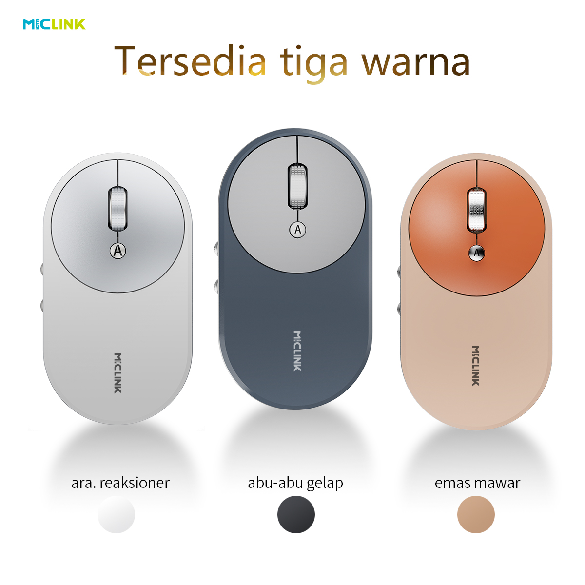 Jual MICLINK - R011 Mouse AI GPT/DeepSeek Silent Click / Wireless Bluetooth Mouse | Shopee Indonesia