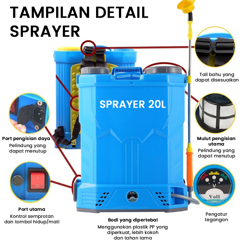 Jual Lenodi SPRAYER ELEKTRIK ESTE779-20 LITER Alat Semprot Tanaman ...