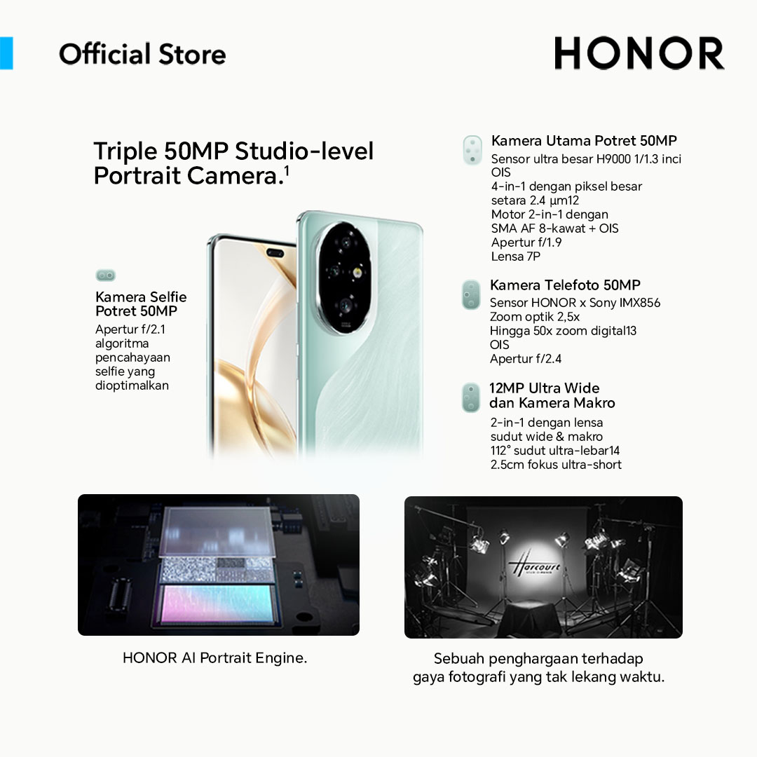Jual [EXCLUSIVE LAUNCH] HONOR 200 Pro (12/512GB) 50 MP (Kamera Utama ...