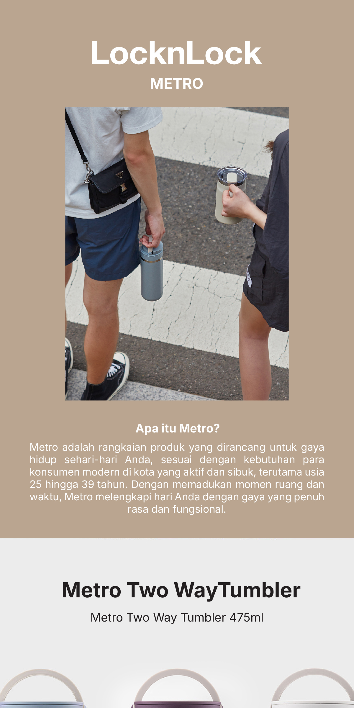 Jual LocknLock Metro Two-way Tumbler 475ml - LHC4274 | Shopee Indonesia