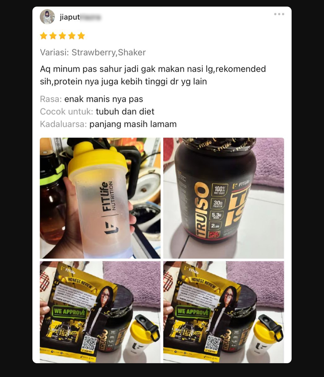 Jual FITlife Truiso Whey Protein Isolate 2lbs/900gr (WPro Iso Upgraded ...