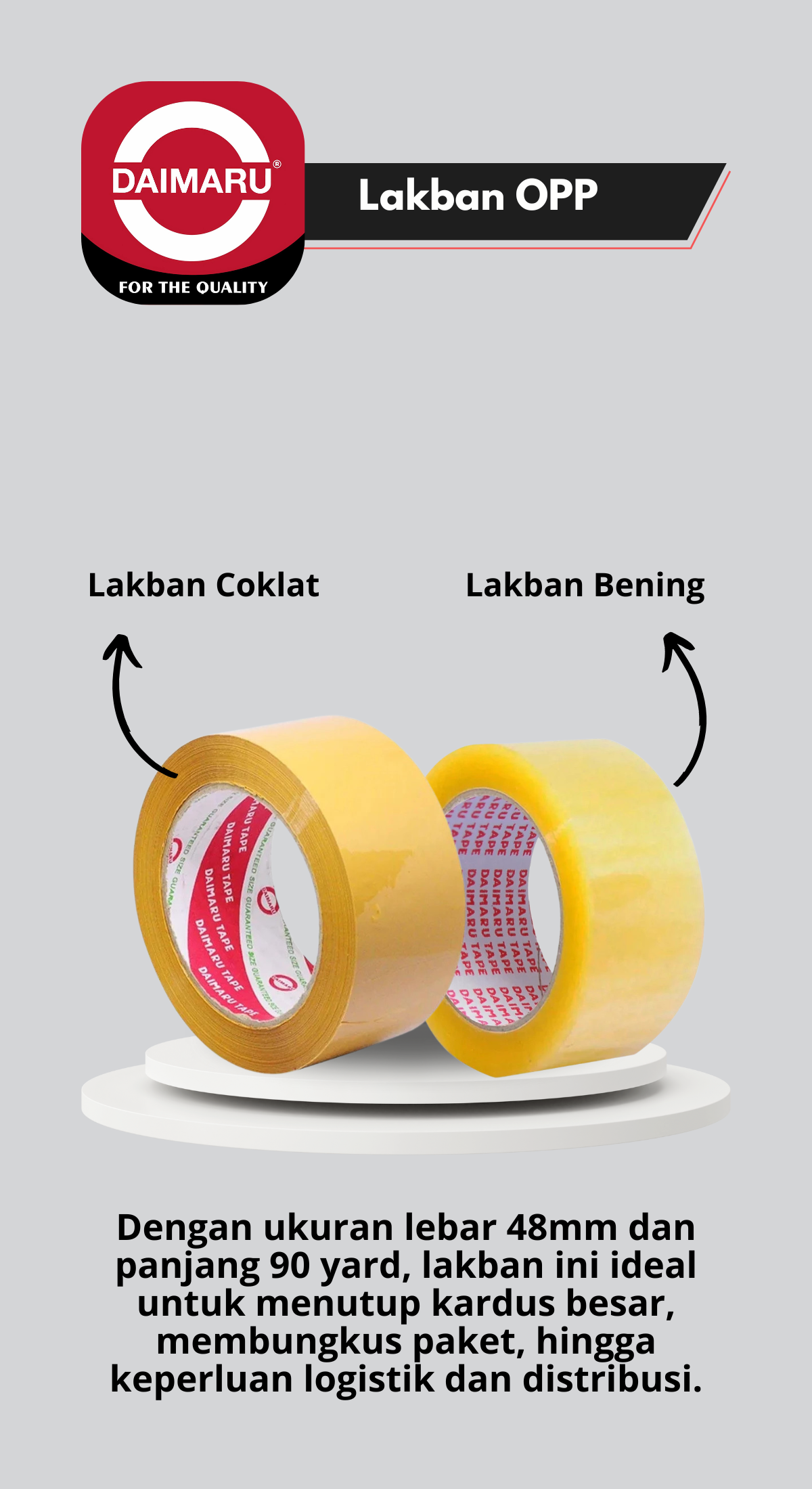 Jual Daimaru Tape Lakban Bening 48 mm x 90 Yard 2 Inch - 6 Pcs OPP / Solasi | Shopee Indonesia