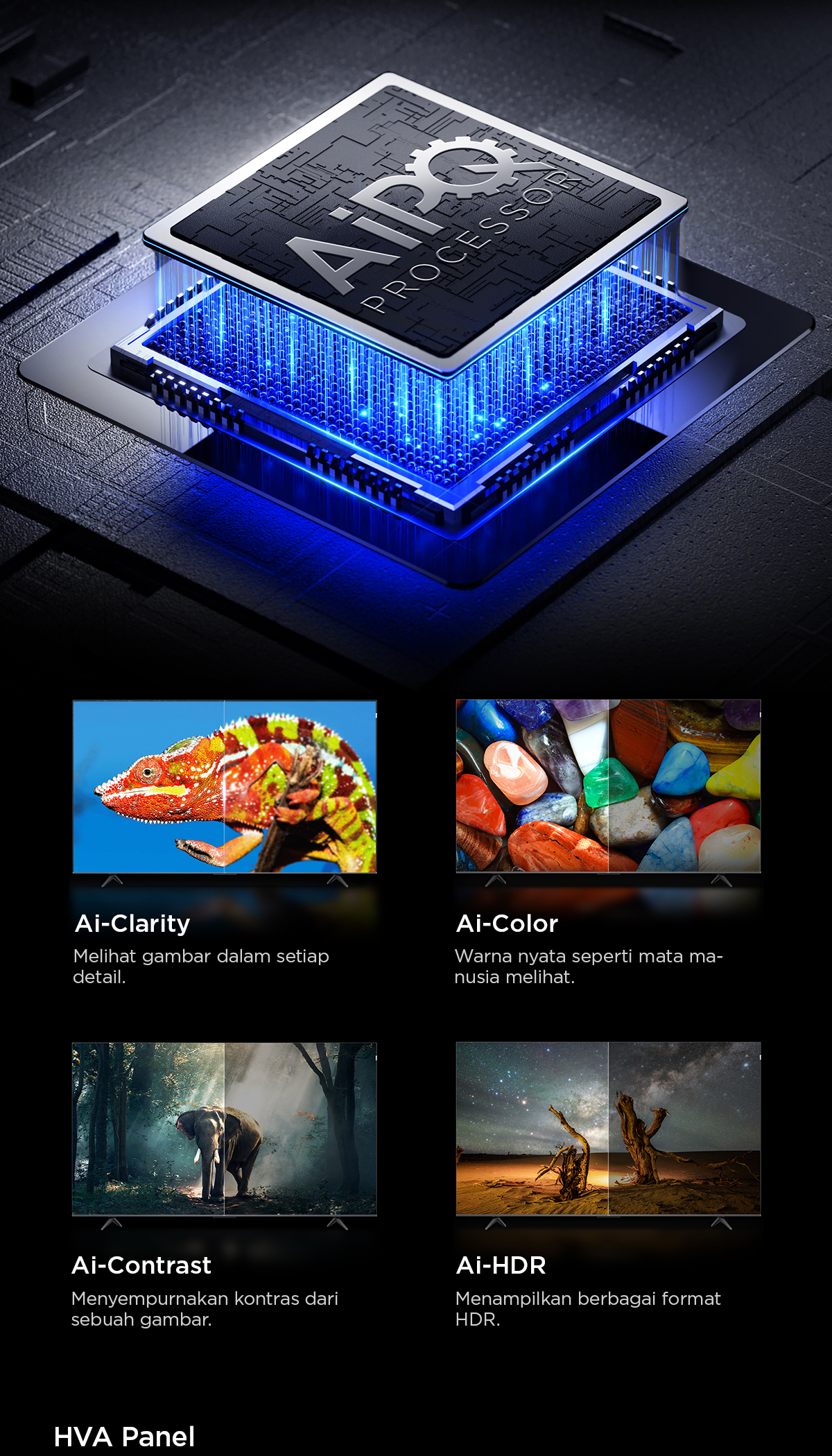 Jual TCL Next Gen QLED 85 inch T6C - 4K Google TV - HVA Panel - HDR 10+ - Dolby Vision & Atmos ...