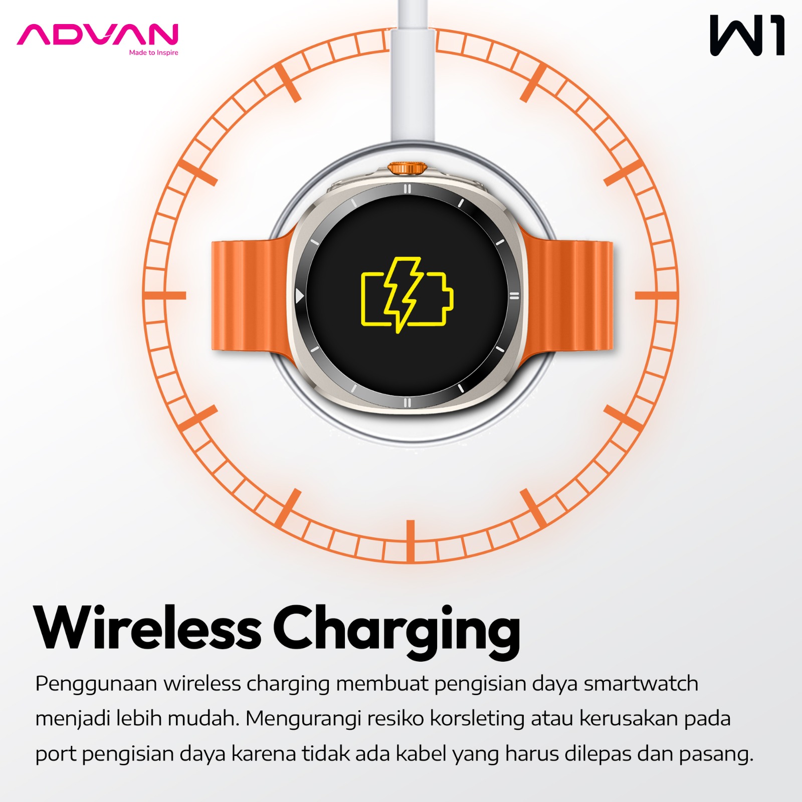 Jual [NEW LAUNCH] ADVAN Smartwatch W1 | 1.43" Inch Amoled Display ...
