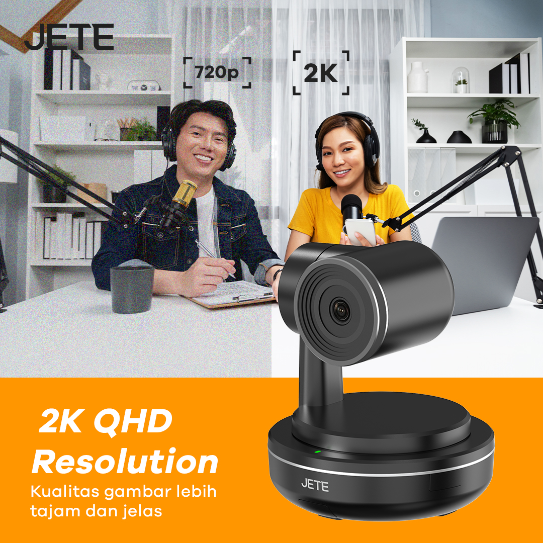Jual JETE Video Conference PTZ 2K Auto Frame Pro with Motion Detection AI Smart Tracking Garansi ...