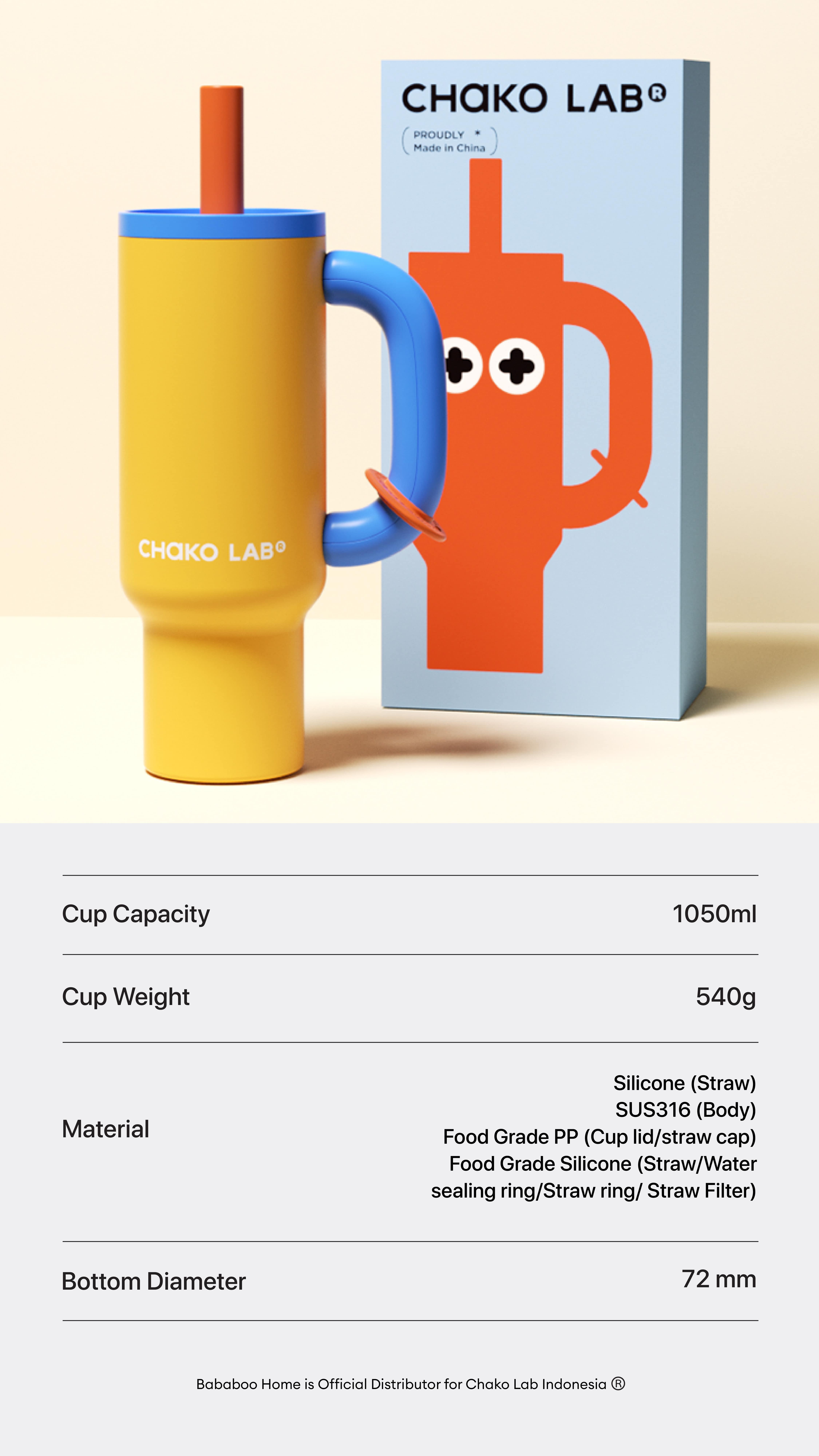 Jual CHAKO LAB BaWang Cup 1050ml - Black | Shopee Indonesia