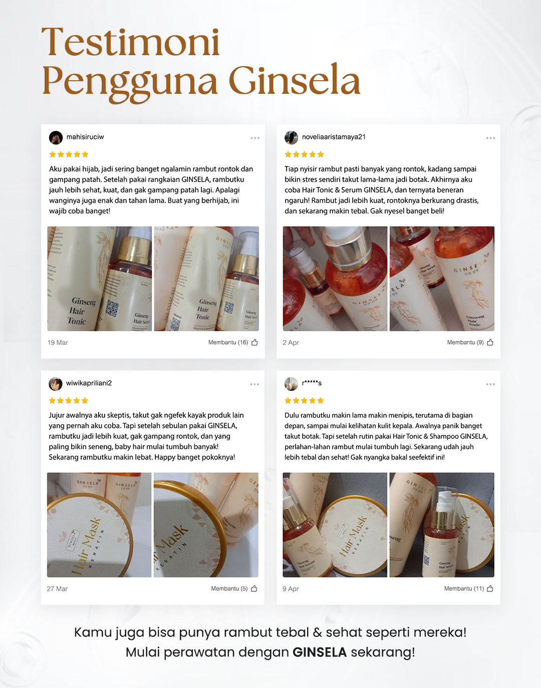 Jual Ginsela Serum Herbal Rambut Untuk Atasi Rontok Dan Menutrisi Akar ...