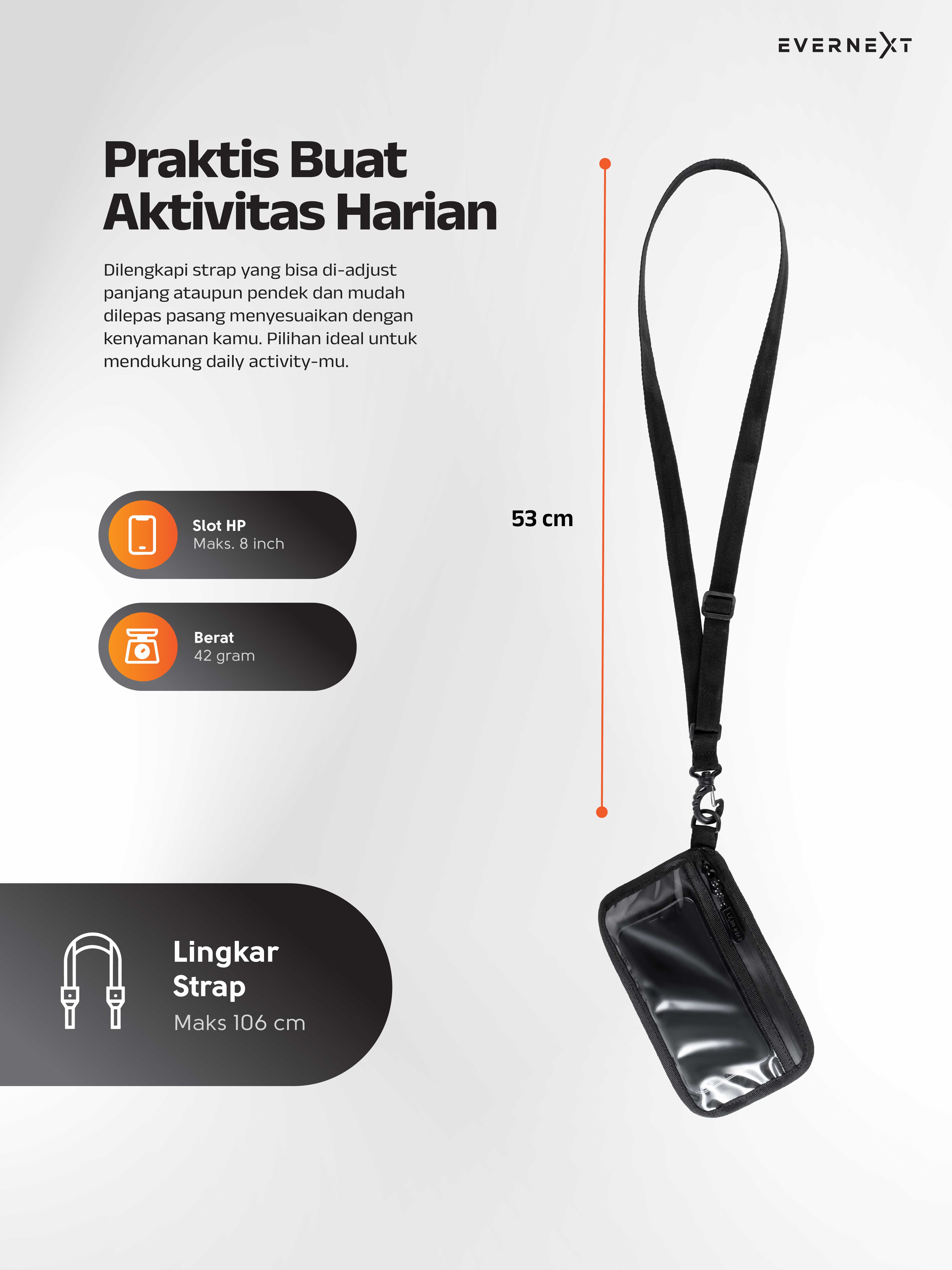 Jual Evernext - Sling Phone Pria Tas Gantung Leher Pria Tas Selempang ...