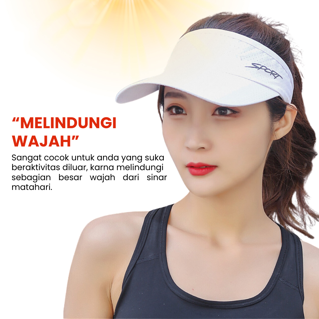 Jual KKTOP Topi Olahraga Wanita Topi Sport Anti Uv UPF50+ Topi Senam (TO001) | Shopee Indonesia
