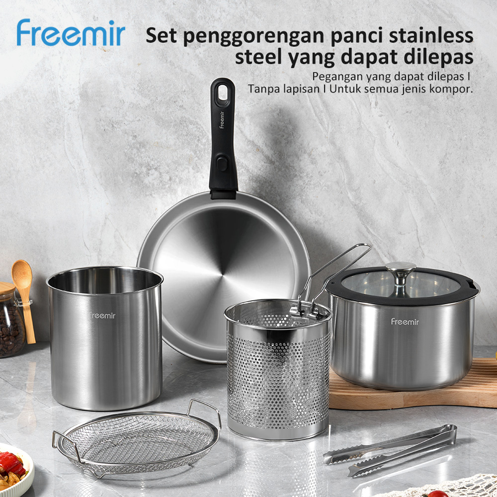 Jual [OFFICIAL NEW voucher 10kOFF] freemir set stainless mewah lepas ...