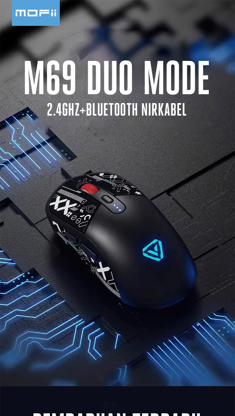 Jual MOFii Mouse Gaming Wireless 2.4Ghz + Bluetooth Rechargeable ...