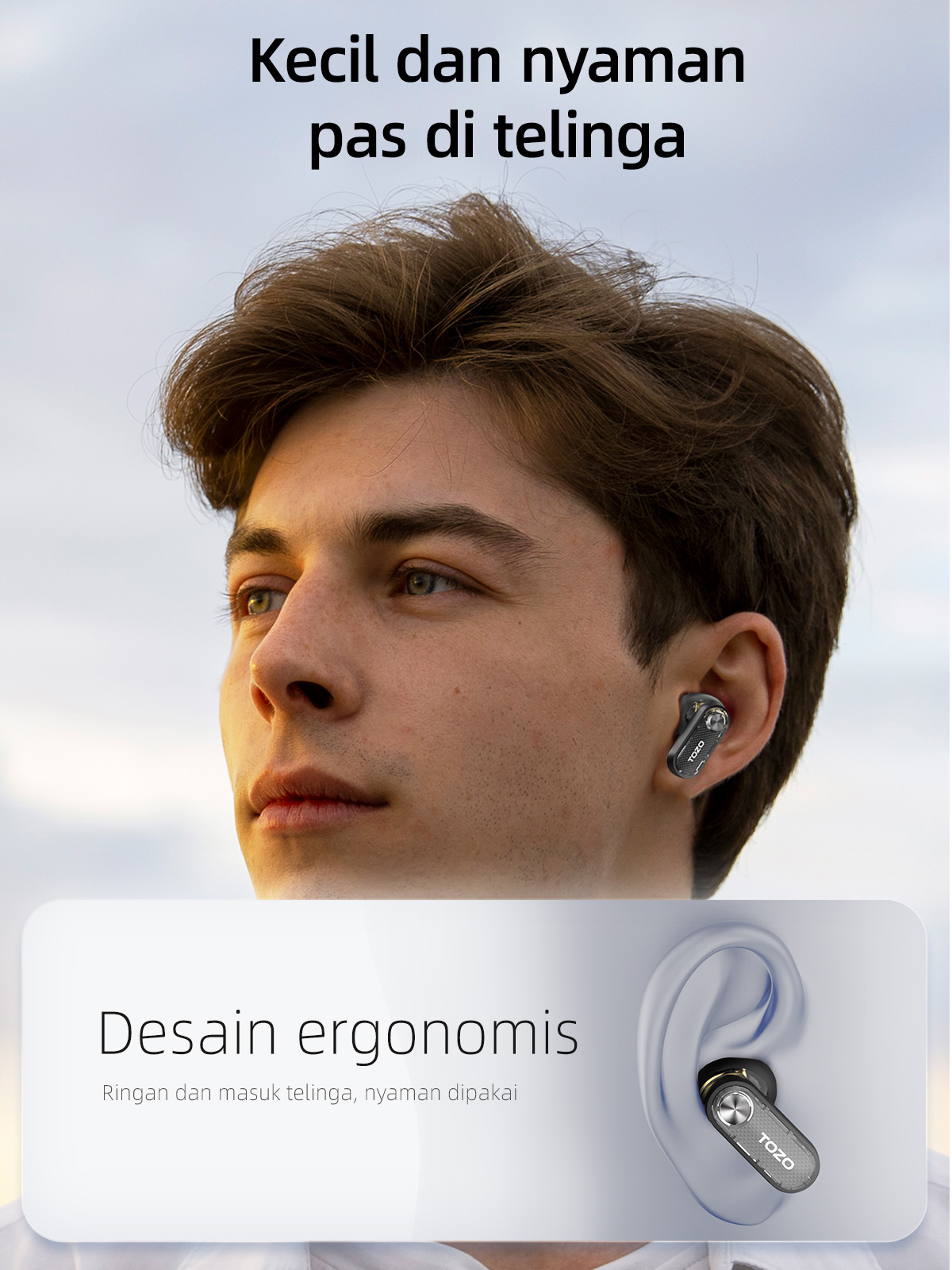 Jual (New Arrival) Tozo Aerosound3 Macaron Smart 6 Mics Hybrid ANC And 4 Mics ENC + AI Clear ...