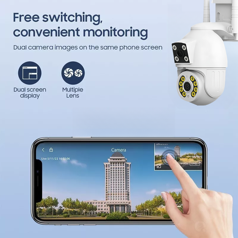 Jual V380 Pro Outdoor Dual Lens CCTV HD 8MP Wifi Jarak Jauh Two Way ...