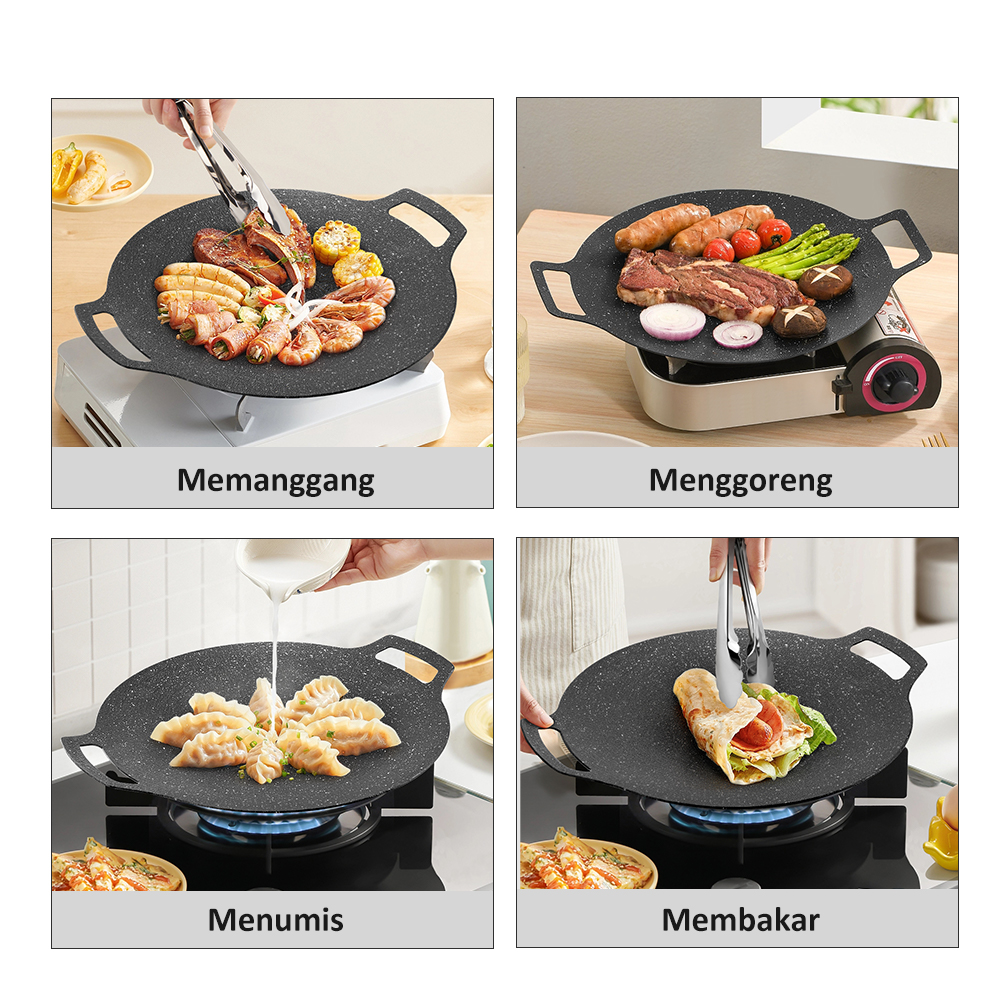 Jual Special freemir Korean Grill Pan Panggangan Bulat 30cm Wajan ...