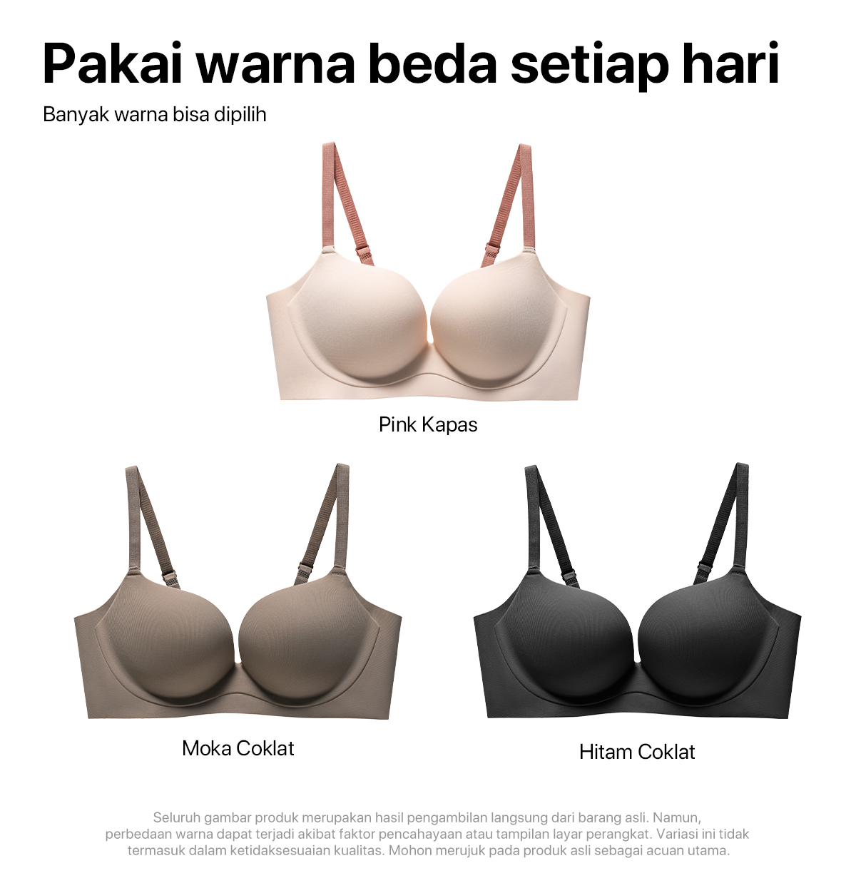 Jual GRENEY-Gbras-Bra (2pcs) One Piece Warna Kombinasi Tanpa Kawat ...