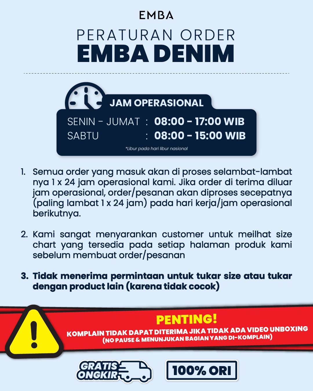 Jual Emba Denim - BS08.2 Celana Panjang Denim Pria Regular Non Stretch ...