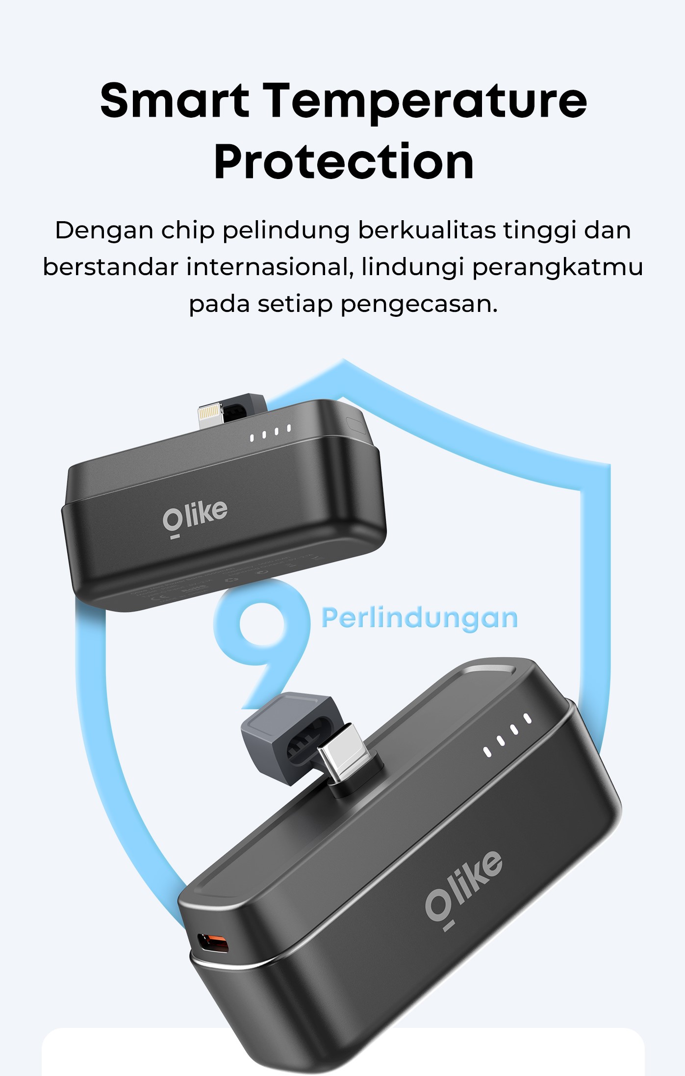 Jual OLIKE Powerbank Mini P108 4500mAH Dual Output Charging Port Type-C ...