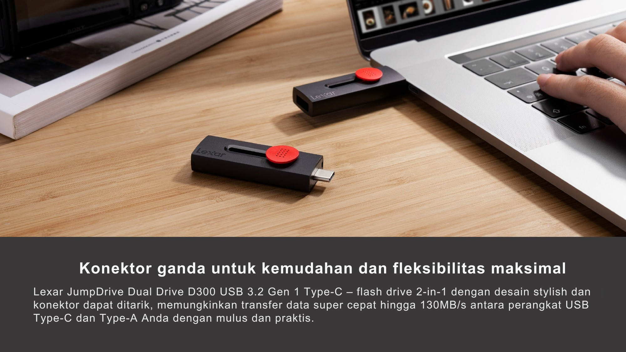 Jual Lexar JumpDrive D300 OTG Dual Drive USB 3.2 Gen1 100MB/s - 32GB ...