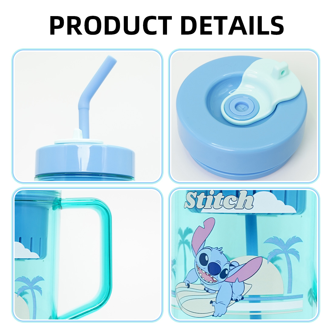 Jual Miniso X Disney Lilo & Stitch Collection 1250mL Botol Minum Lucu ...