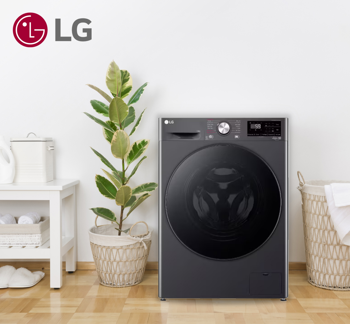 Jual LG Mesin Cuci Front Loading 9Kg - AI DD - TurboWash - Inverter ...