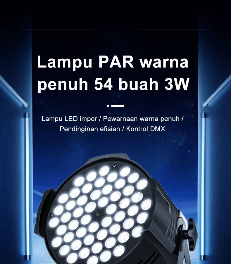 Jual Kaiy 3W 54 lampu panggung led par full colour moving bead beam ...