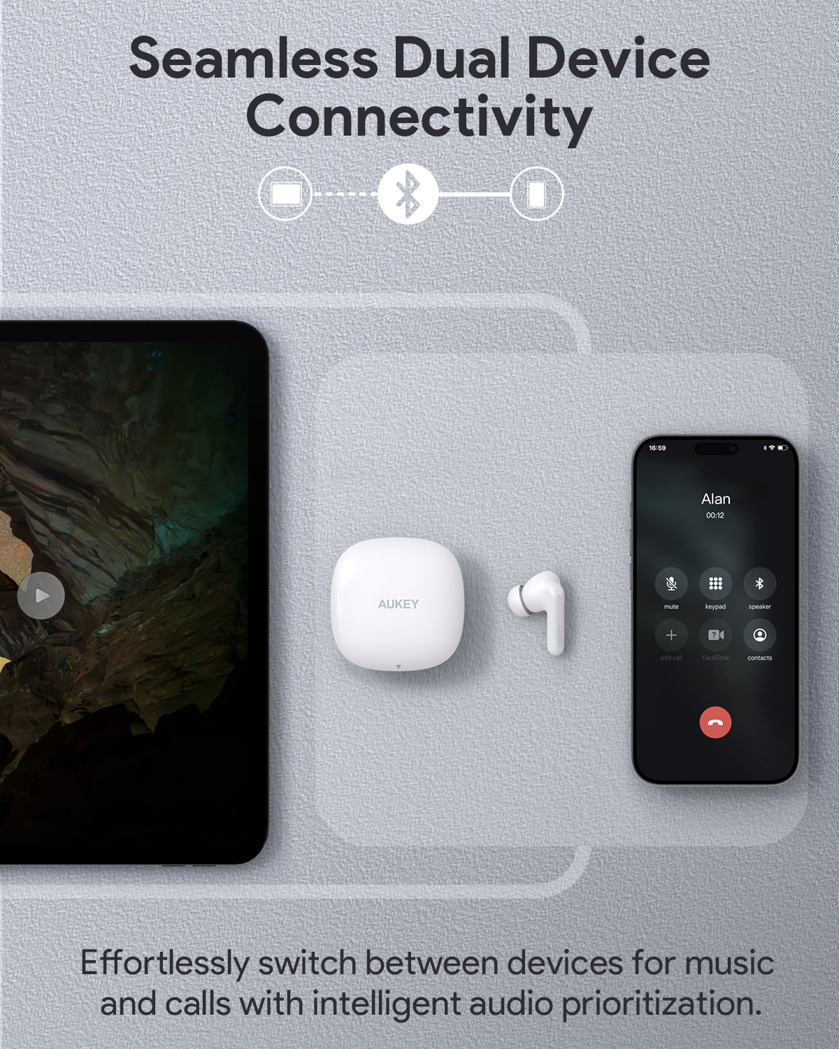 Jual AUKEY TWS Bluetooth Beyond ANC Elite Series True Wireless Earbuds ...