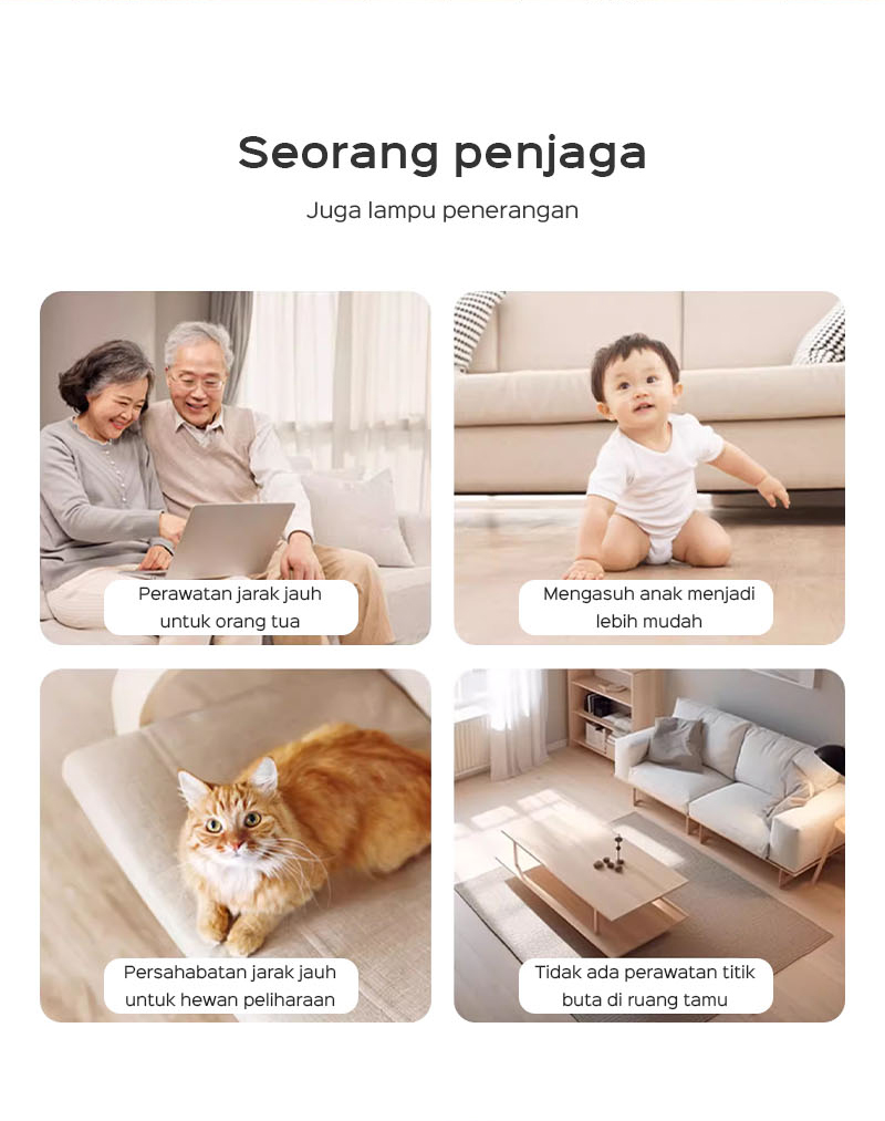 Jual HAN RIVER 360° CCTV Camera Smart Pendeteksi Manusia Lensa Call 2 ...