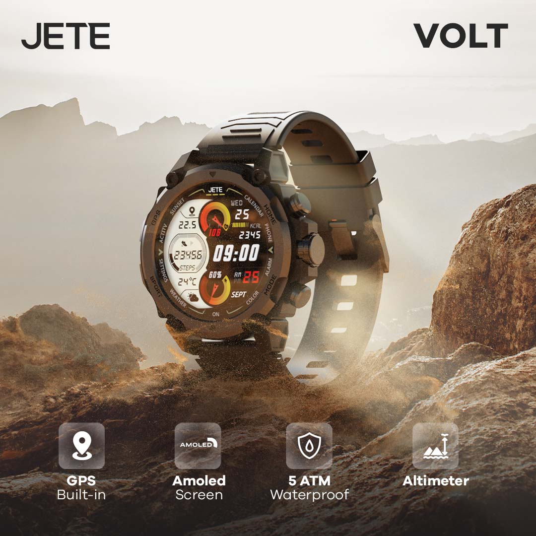Jual JETE Smartwatch VOLT 1.43 Inch AMOLED Display Jam Tangan Running ...