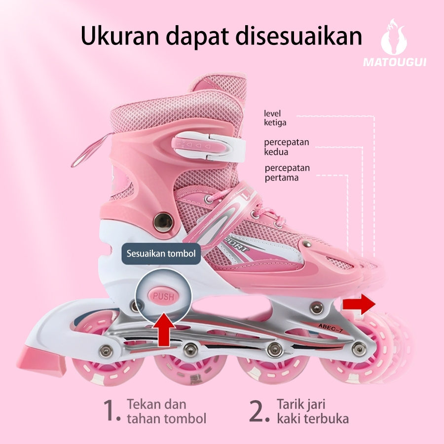 Jual MATOUGUI Sepatu Roda/sepatu anak perempuan/sepatu roda anak ...