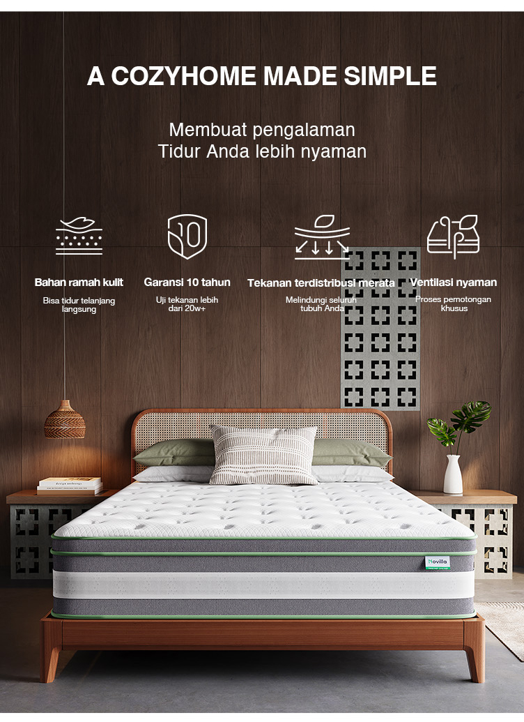 Jual Novilla kasur IceMint dipan spring bed sleep lantai matras anti ...