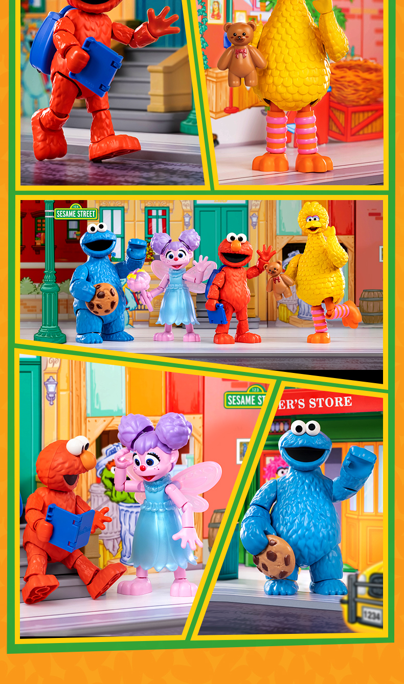 Jual Blokees Figures Model kits Sesame Street Friends Cookie Monster ...