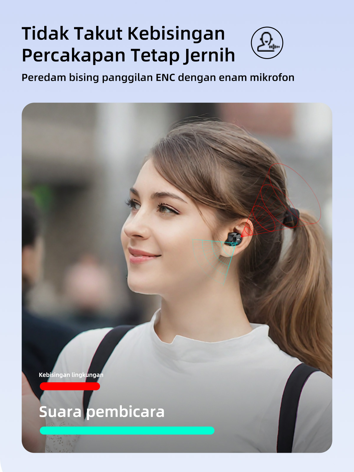 Jual NEW LAUNCHING Tozo Aerosound (NC9) Tws 6 Mics Hybrid ANC + 4 Mics ENC Long Playing Time ...