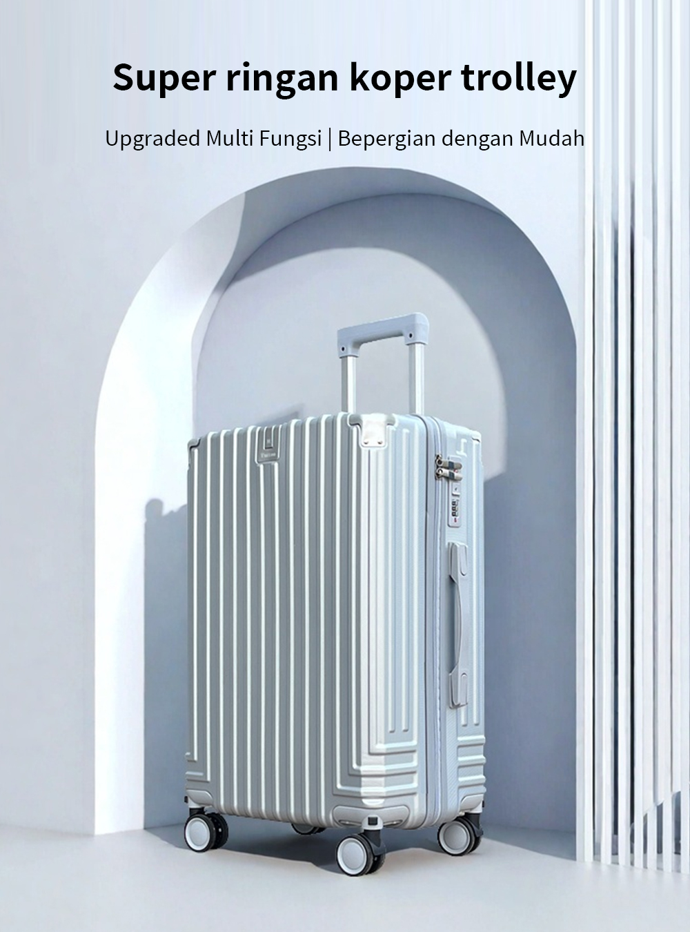 Jual TUTTOO L04 Koper 24 inch Anti Pecah Hardcase Koper Zipper Lock ...