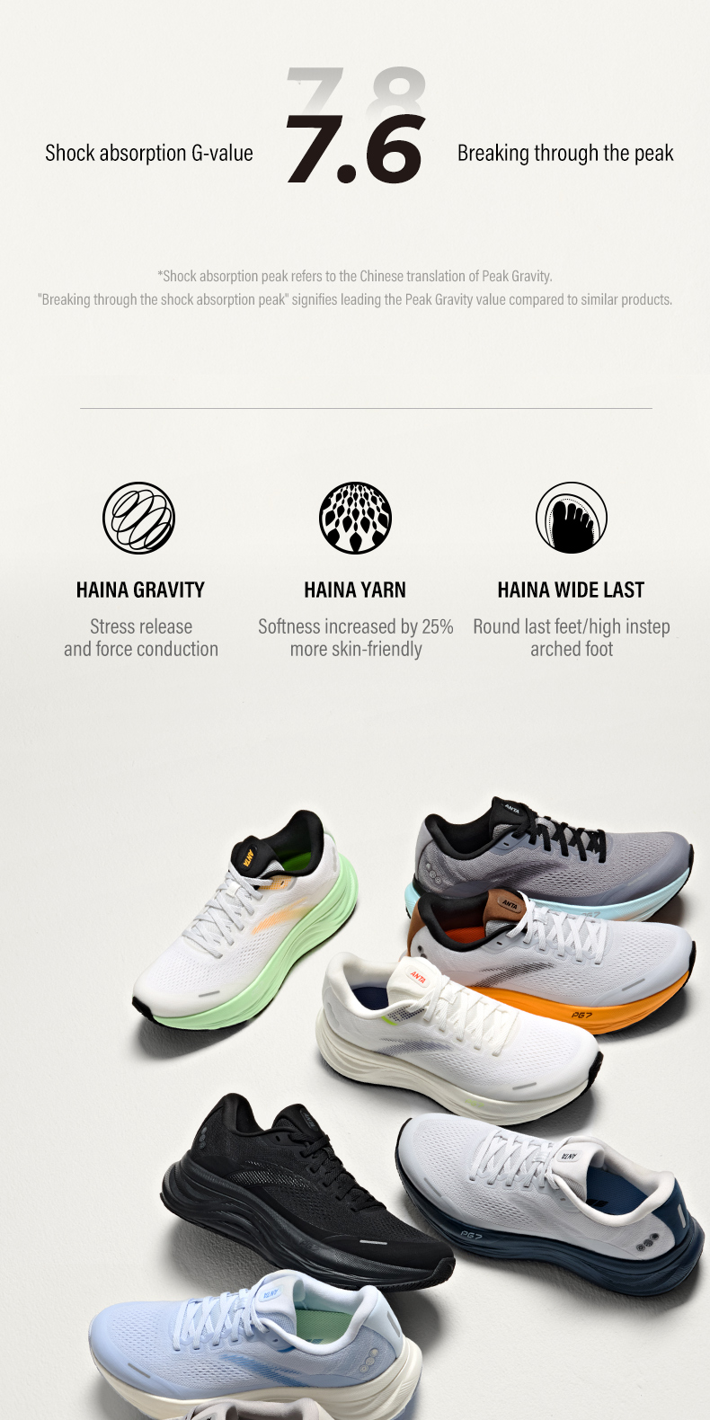 Jual ANTA PG 7 Travel 2 Sepatu Lari Pria Sports Sneakers Men Running Shoes 2E Widefoot 1125B5546 ...