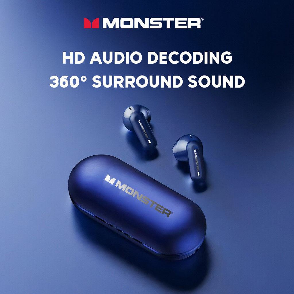 Jual Monster XKT25 Wireless Bluetooth Earphone Earbuds Headset TWS ...