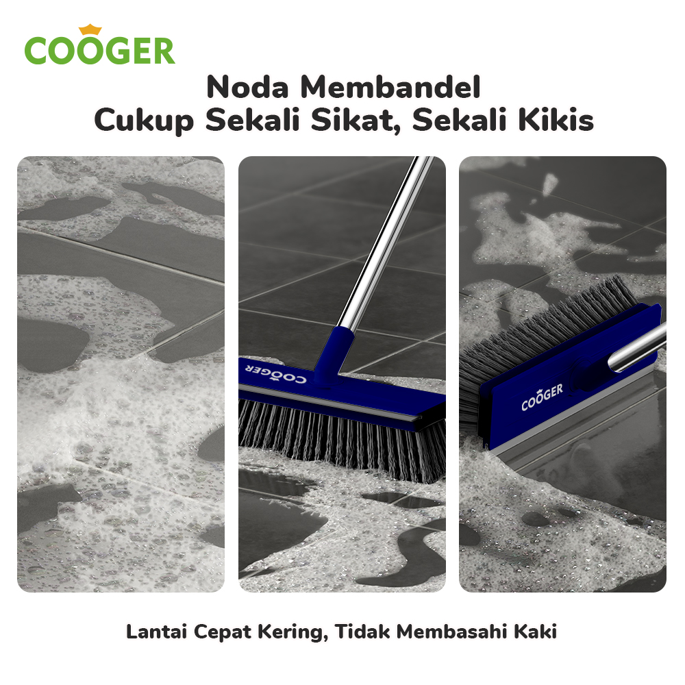 Jual COOGER Sikat Lantai 5IN1 Pembersih Kaca Gagang Panjang Dan Alat ...